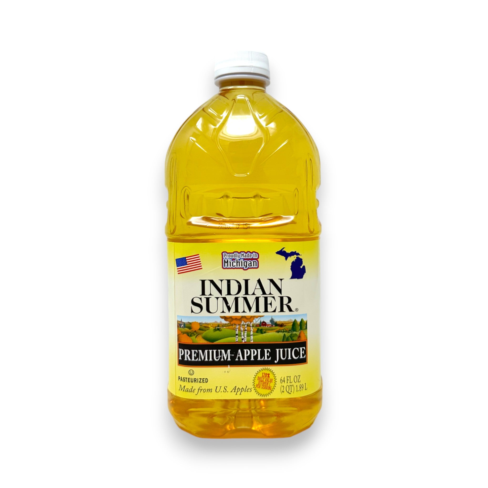 Indian Summer Premium Apple Juice, Made from Fresh Pressed Apples, 64 ...